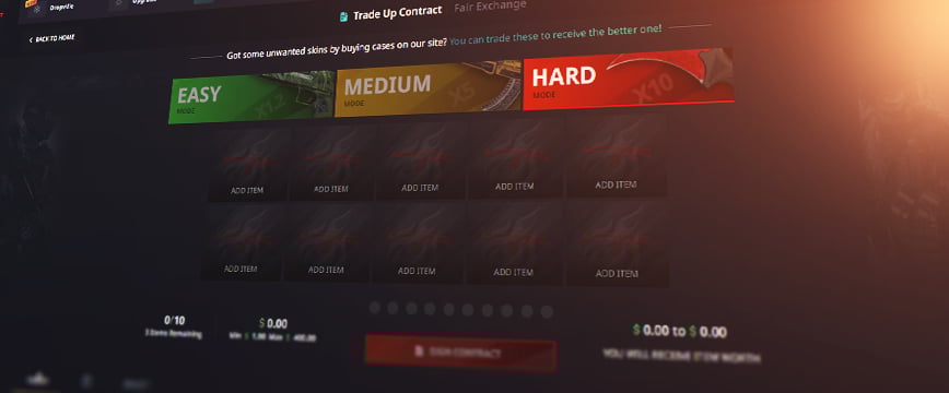 What is Hellcase Trade Up a Contract? - Hellcase Blog