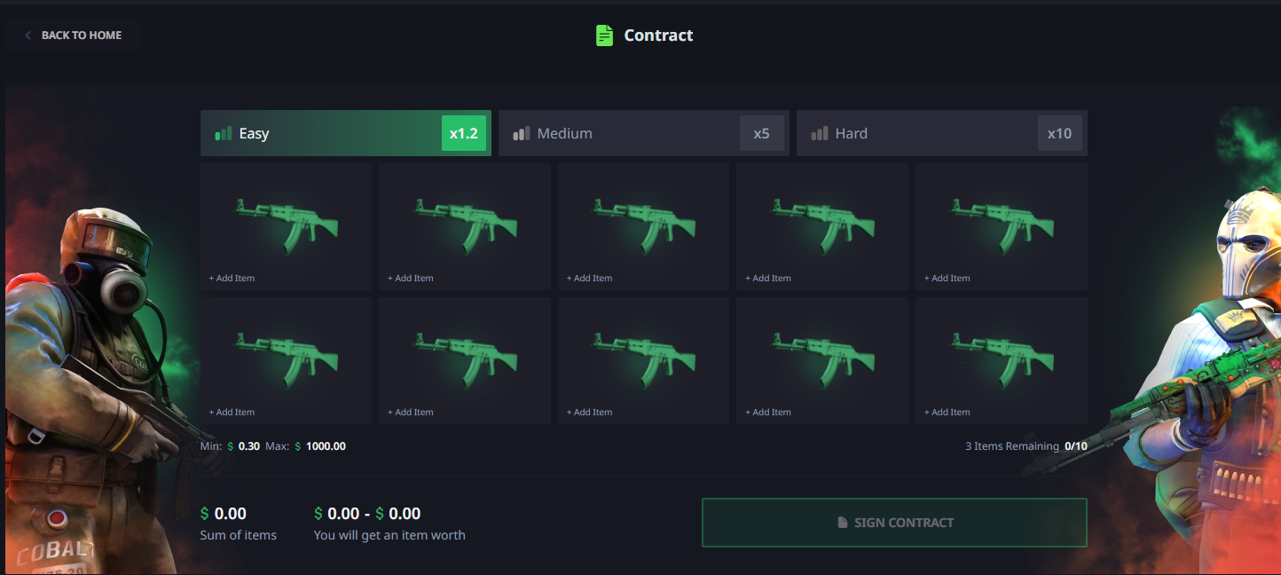 What is Hellcase Trade Up a Contract? - Hellcase Blog
