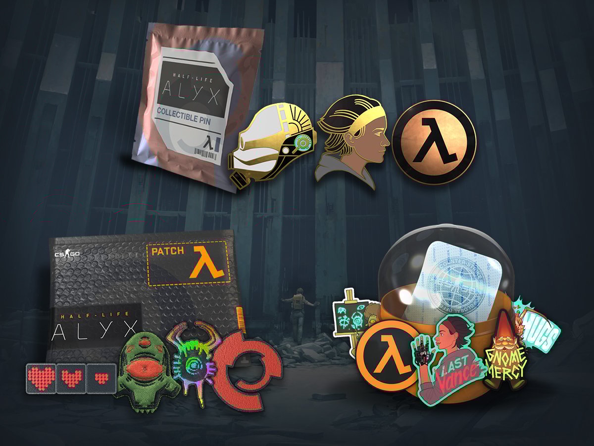 CS2 (CS:GO) Stickers: Collections from DOTA 2 & Half-Life: Alyx