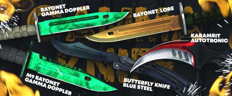 Gamma Knife CS2 Skins In Exclusive Gamma Doppler Case