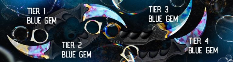 Faca mais cara do CS2: Karambit Blue Gem