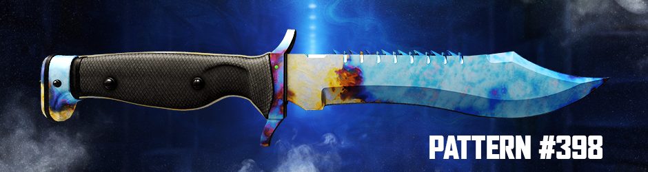 Bowie Knife Case Hardened Blue Gem Patterns & Prices