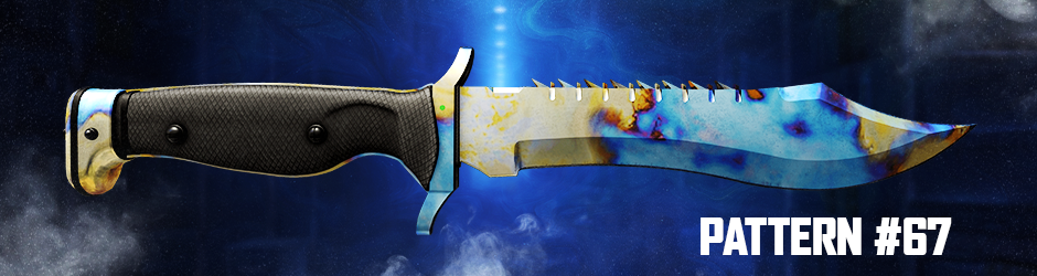 Bowie Knife Case Hardened Blue Gem Patterns & Prices