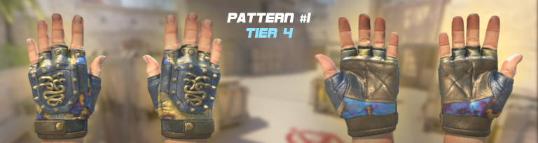 Hydra Gloves Case Hardened Blue Gem Patterns