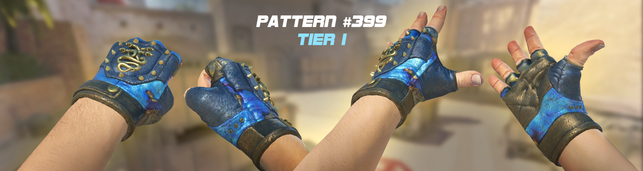 Hydra Gloves Case Hardened Blue Gem Patterns