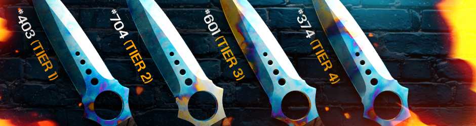 Skeleton Knife Case Hardened Blue Gem Patterns & Prices in CS2