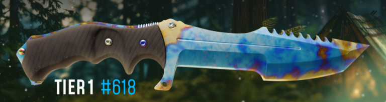 Case Hardened Huntsman Knife Blue Gem Patterns, Price & Rarity in CS2