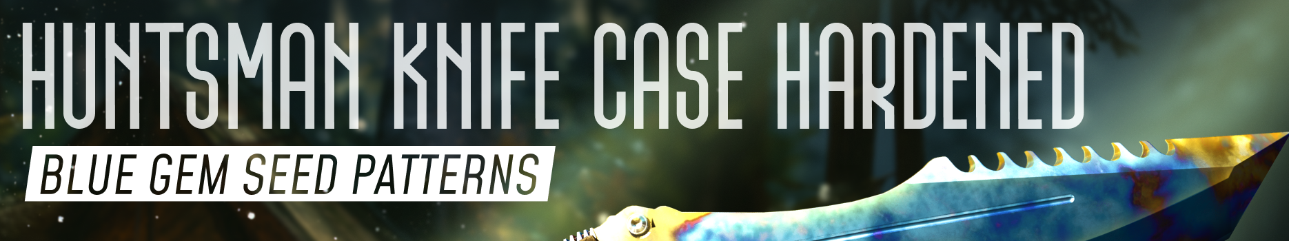 Case Hardened Huntsman Knife Blue Gem Patterns, Price & Rarity in CS2