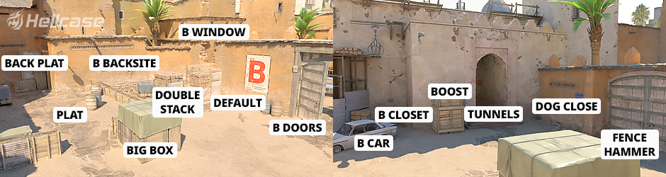Dust 2 Callouts CS2 Guide – All Map Positions (A Site, B Site & Mid)